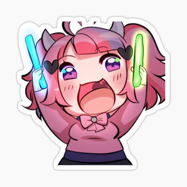 "Ironmouse" Sticker by AniePieArt | Redbubble