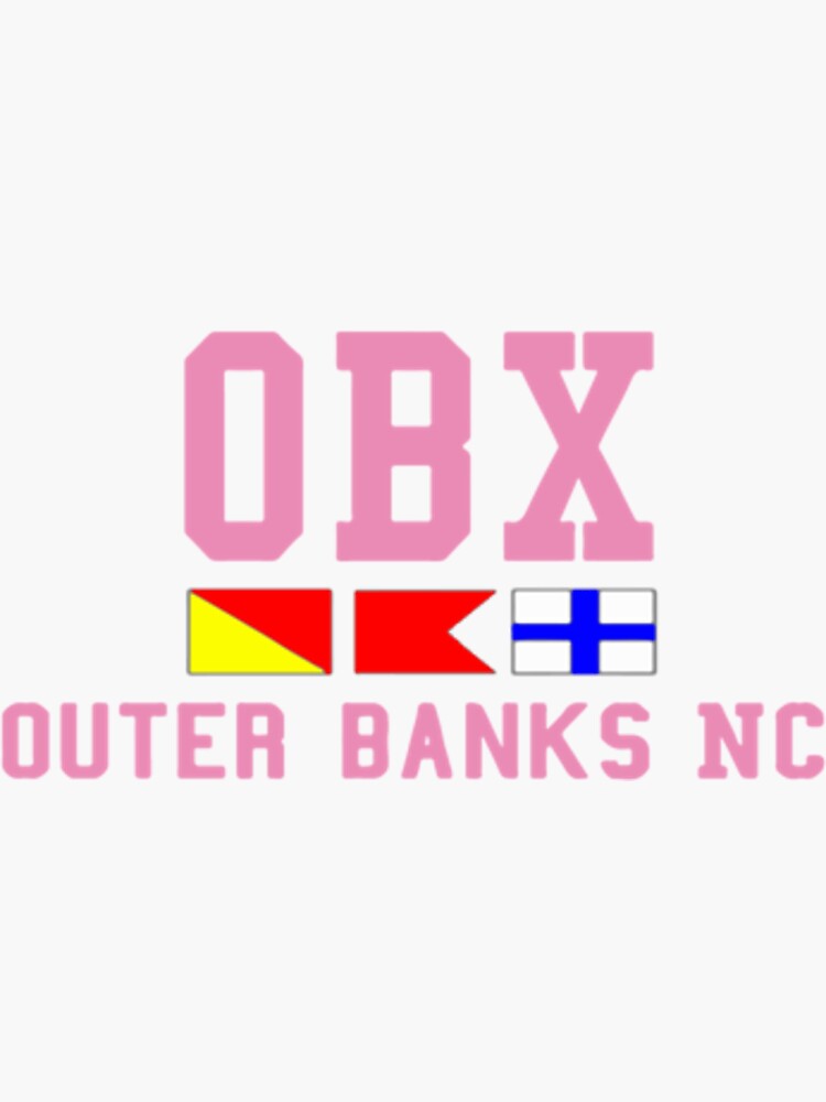 "OBX Outer Banks" Sticker for Sale by TienSaUYG | Redbubble