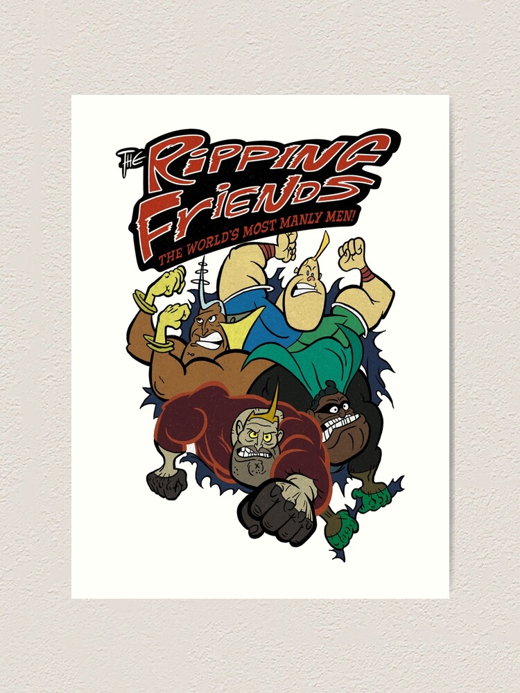 Lámina artística «Homenaje a The Ripping Friends: ¡Los hombres más ...