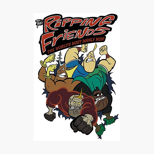 Lámina fotográfica «Homenaje a The Ripping Friends: ¡Los hombres más ...