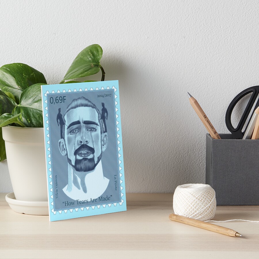 "How Tears are Made Stamp" Art Board Print by vilelavalentin | Redbubble