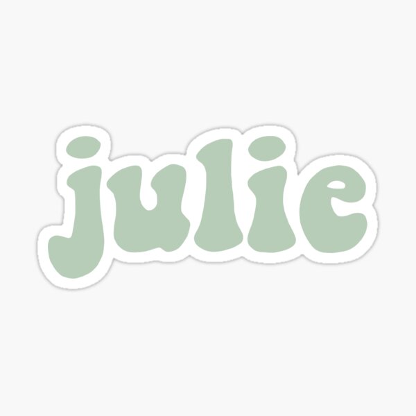 "aesthetic sage green julie" Sticker by SHMdesigns | Redbubble