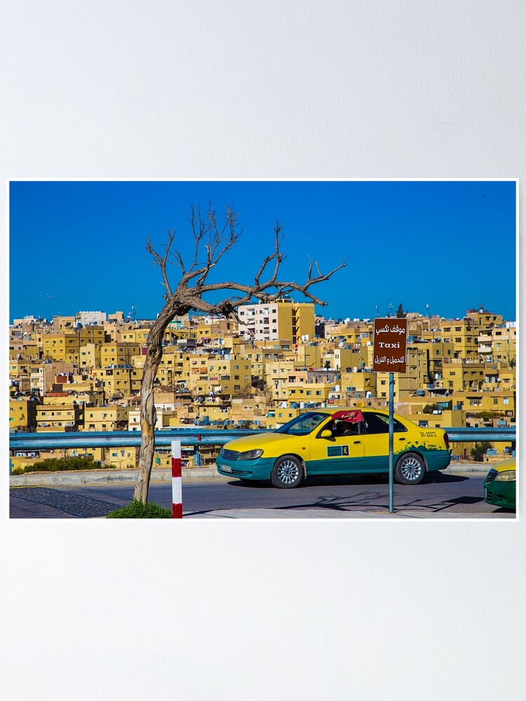 "Jordan. Amman. Taxi Stand." Poster for Sale by vadim19 | Redbubble