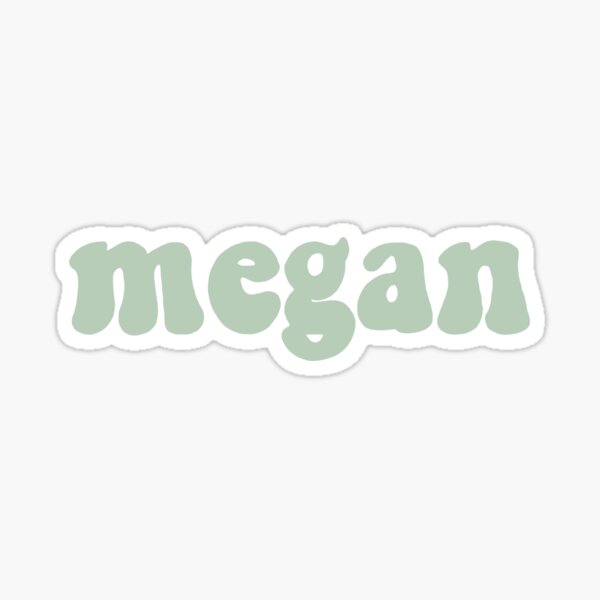 "aesthetic sage green megan" Sticker by SHMdesigns | Redbubble