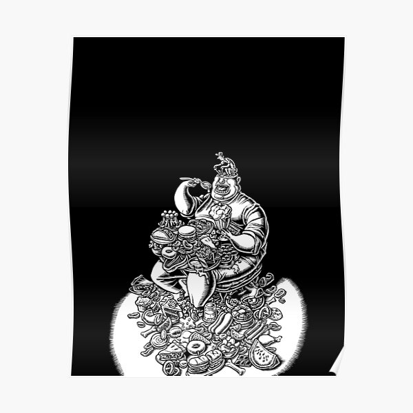 "Seven Deadly Sins: Gluttony" Poster by LisaHaney | Redbubble