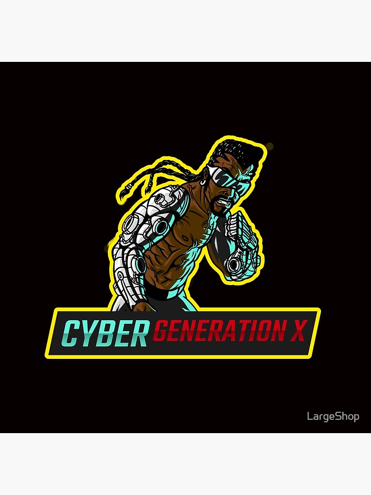 "CYBER GENERATION X handsome cyborg wearing black glasses" Poster for ...