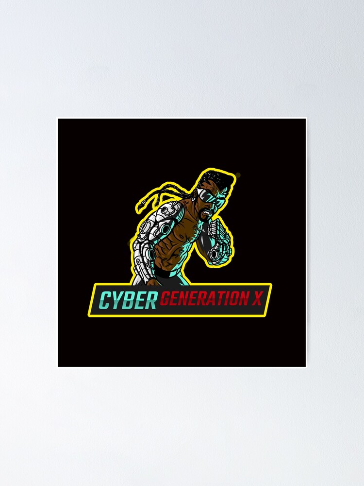"CYBER GENERATION X handsome cyborg wearing black glasses" Poster for ...