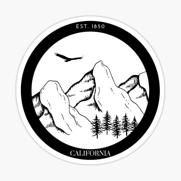 "California (States Collection)" Sticker by HeartbeatPrint | Redbubble