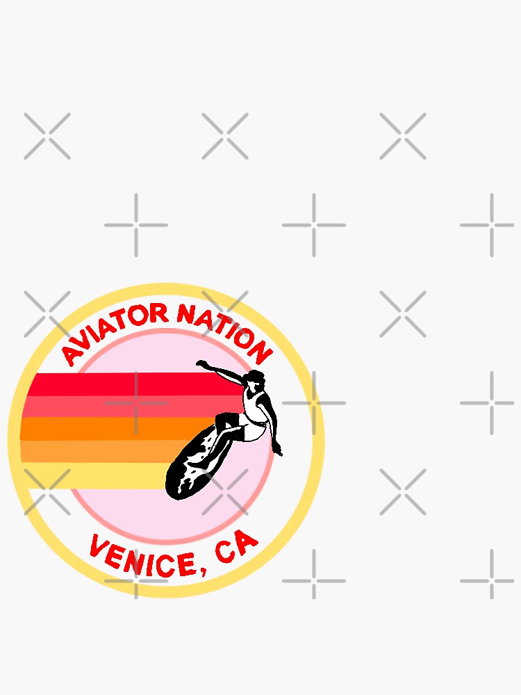 "Aviator Nation logo" Sticker for Sale by Kaedesgins | Redbubble