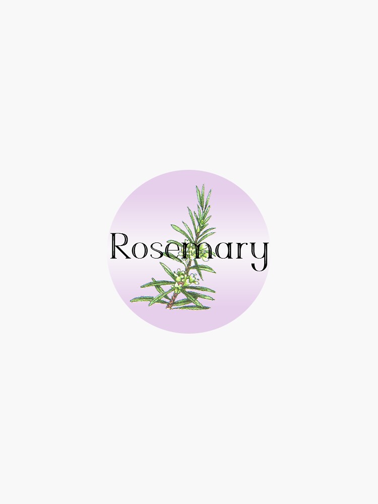 "Rosemary Label " Sticker by ArtyRuby | Redbubble