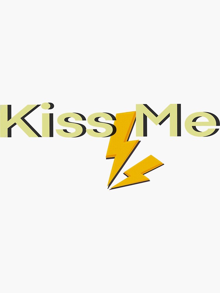 "Kiss Me" Sticker by Irokka | Redbubble