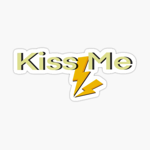 "Kiss Me" Sticker by Irokka | Redbubble
