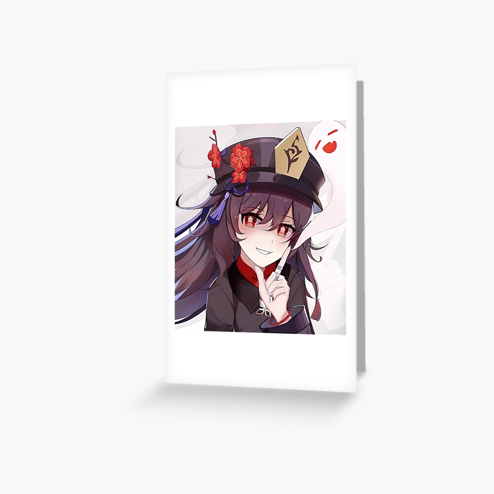 "Cute Hu Tao Genshin Impact" Greeting Card by saranghandago | Redbubble