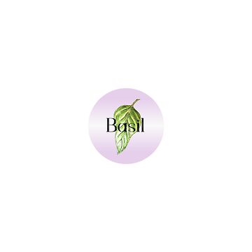 "Basil Label " Sticker for Sale by ArtyRuby | Redbubble