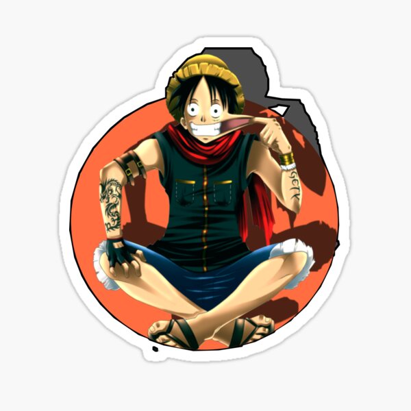 "luffy pirates boy" Sticker by Mariosketch | Redbubble