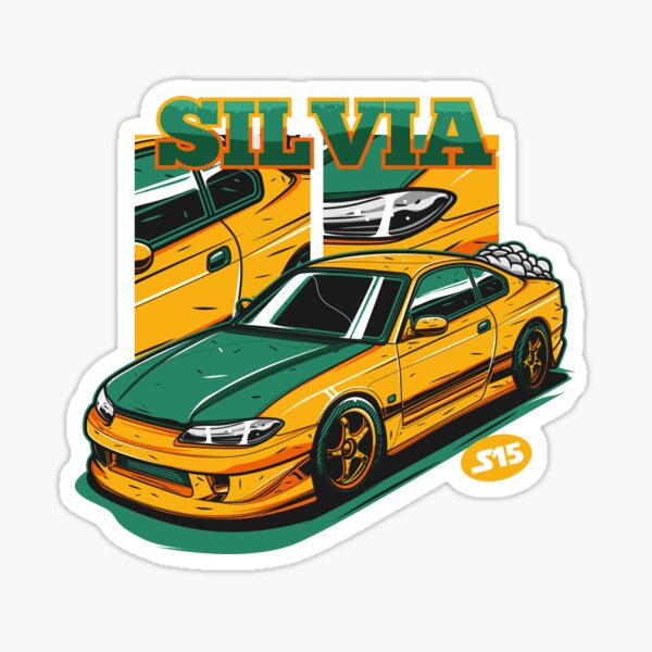 "Nissan Silvia S15" Sticker by TrilogyMerch | Redbubble