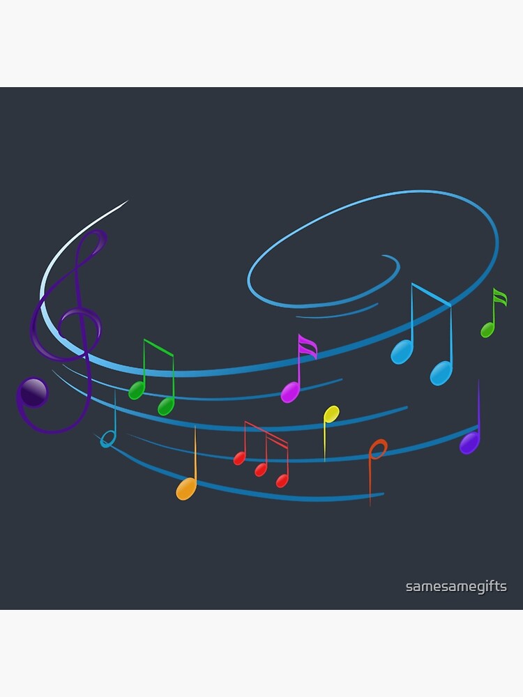 "Pride Notes - LGBT Pride - Queer - Music - Musical Notes" Poster by ...