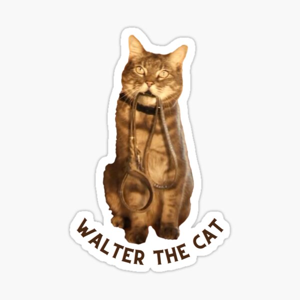"Walter the Cat" Sticker by Jessieadel | Redbubble