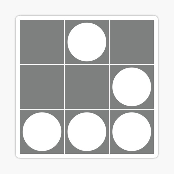 "Game of Life Glider (Hacker Symbol) (gray)" Sticker for Sale by ...