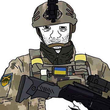 "Ukraine Wojak" Sticker for Sale by Chaiser | Redbubble