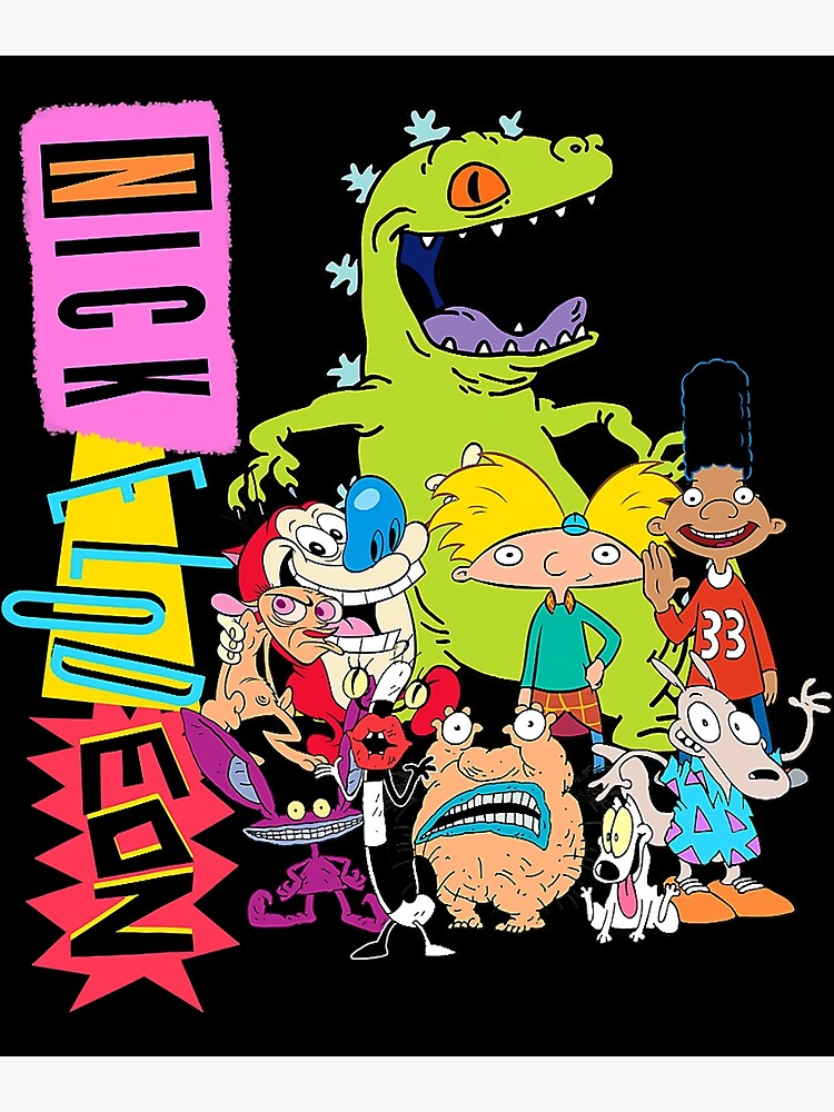 "Nickelodeon Throwback Retro Character" Poster for Sale by ...