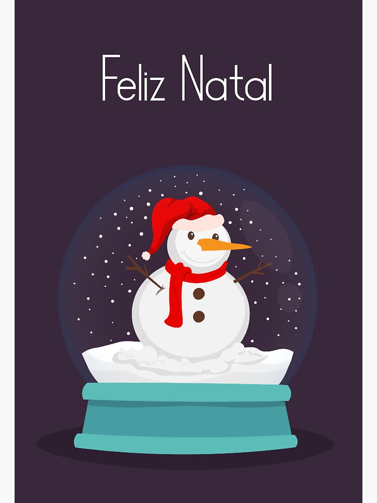 "Portuguese Christmas card with merry Christmas greeting in Portuguese ...