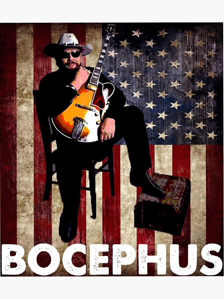 "Bocephus Retro Hank Jr Cadeaux Williams 2021 Sticker" Sticker by ...
