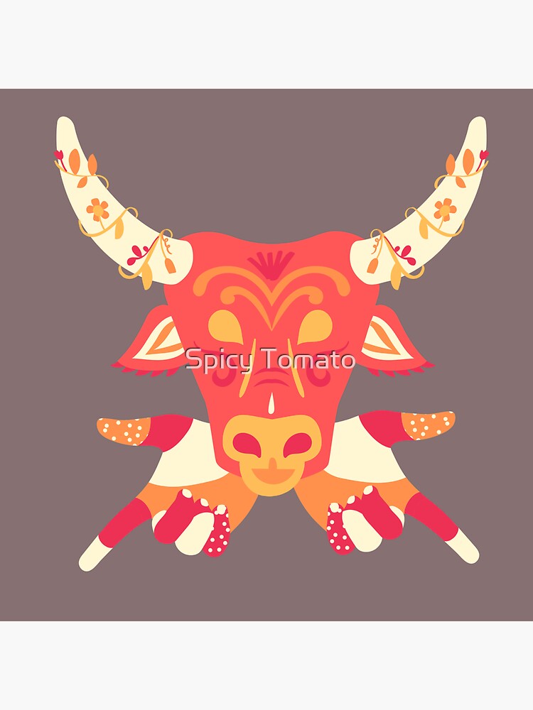 "Smart bull" Sticker by GL77 | Redbubble