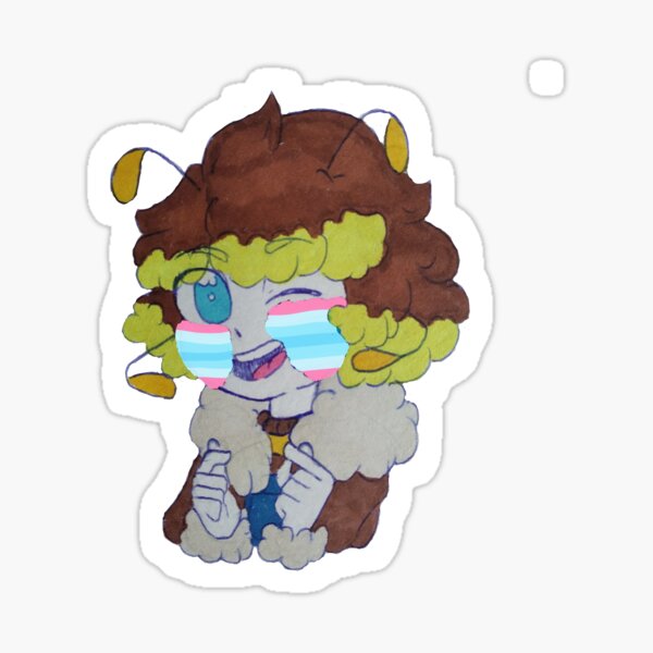 "Tubbo + Transmasc Flag" Sticker by Chrispinktulip | Redbubble