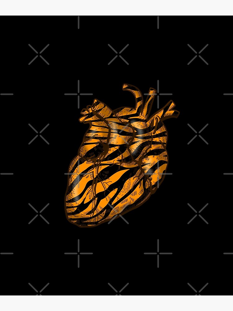 "Tiger Heart" Art Print for Sale by onicon | Redbubble