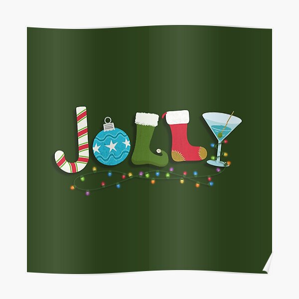 "Jolly" Poster for Sale by wordquirk | Redbubble