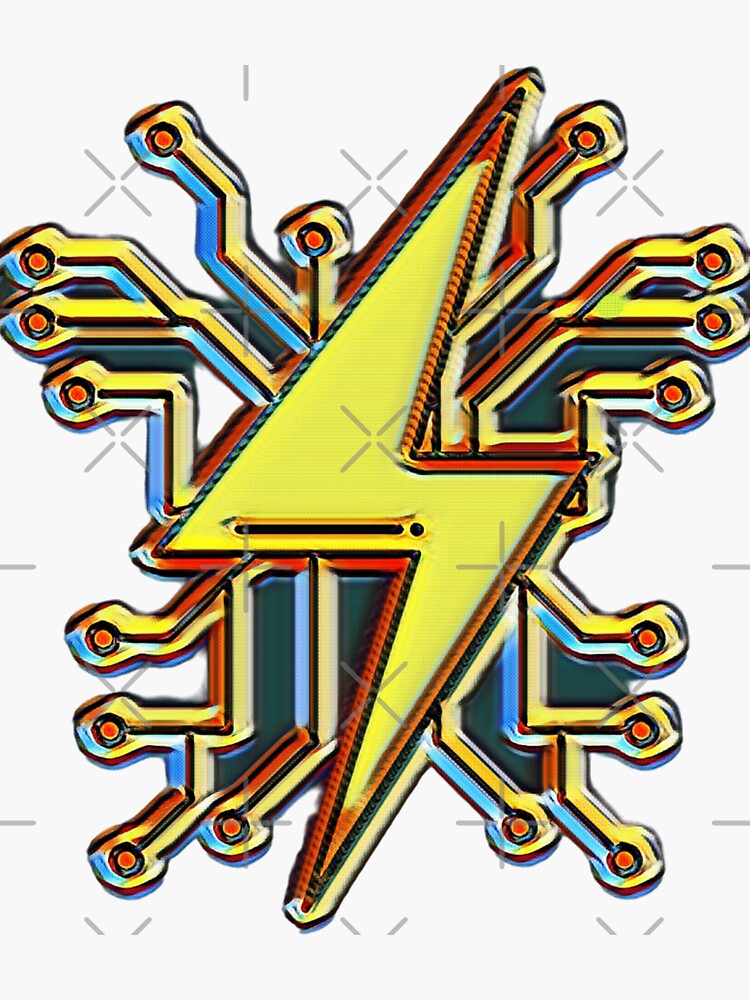 "ELECTRIC CIRCUIT" Sticker by Vucko021 | Redbubble