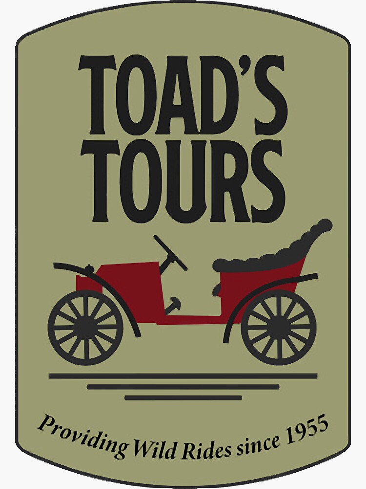 "Toad's Tours" Sticker by SMITHOS293 | Redbubble