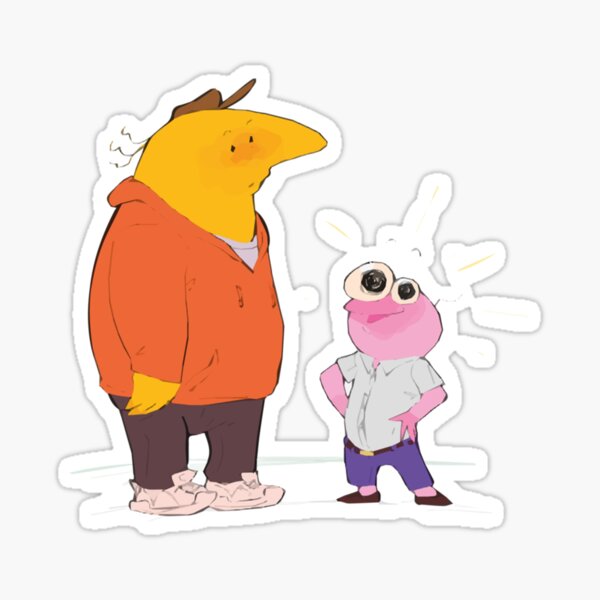 "Smiling Friends " Sticker for Sale by LoganLord | Redbubble