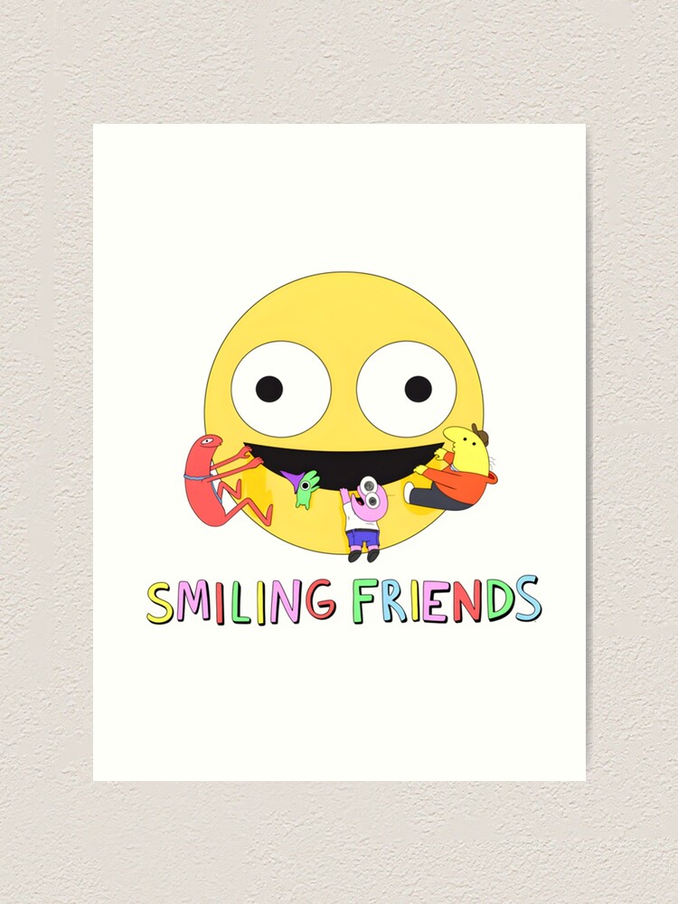 "Smiling Friends Logo " Art Print for Sale by LoganLord | Redbubble
