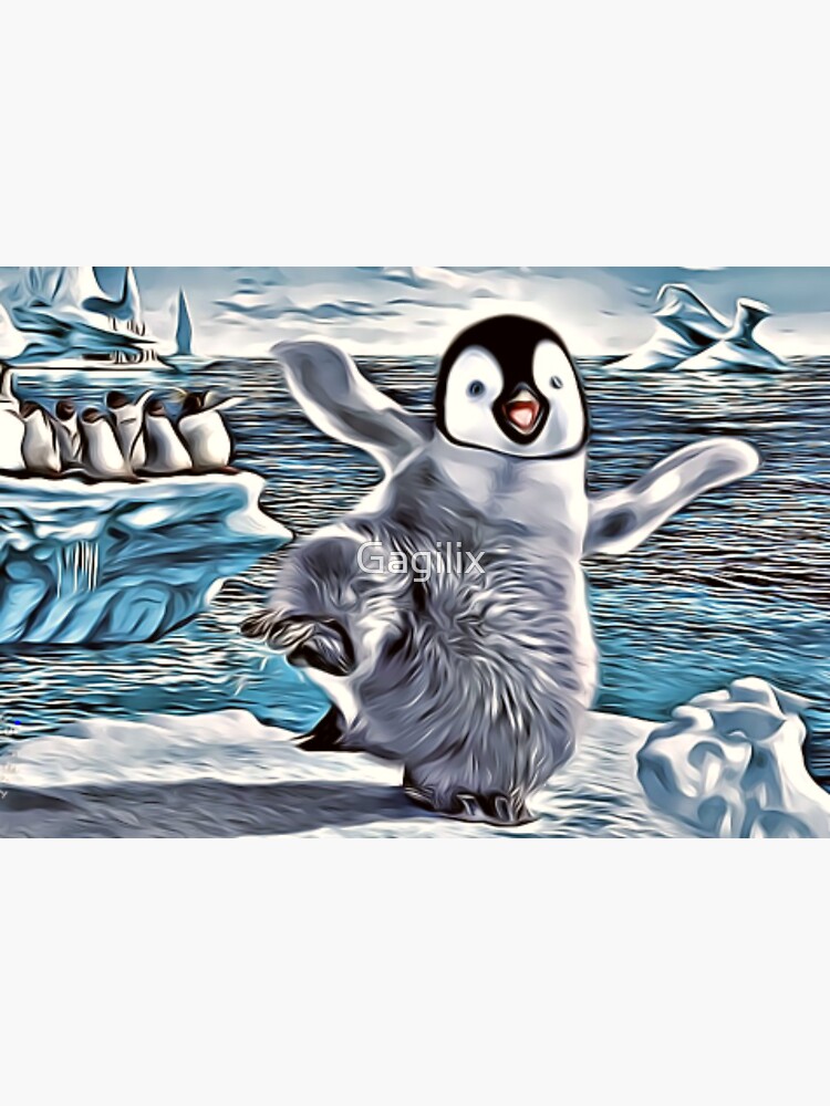 "Happy penguins" Sticker by Gagilix | Redbubble