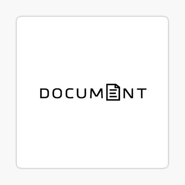 "Document" Sticker by ritusdesigns | Redbubble