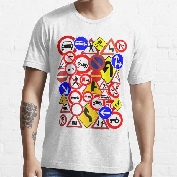 "TRAFFIC SIGNS" T-shirt for Sale by Vucko021 | Redbubble | traffic t ...