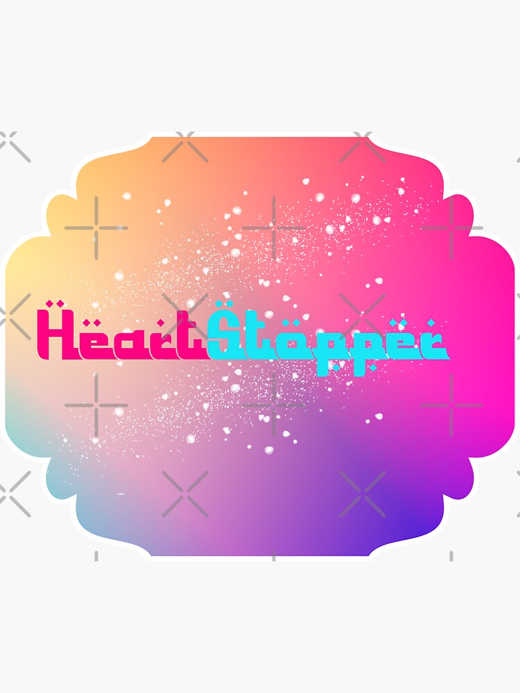Pegatina «Serie HeartStopper T.V Typhography | Pegatina HeartStopper y ...
