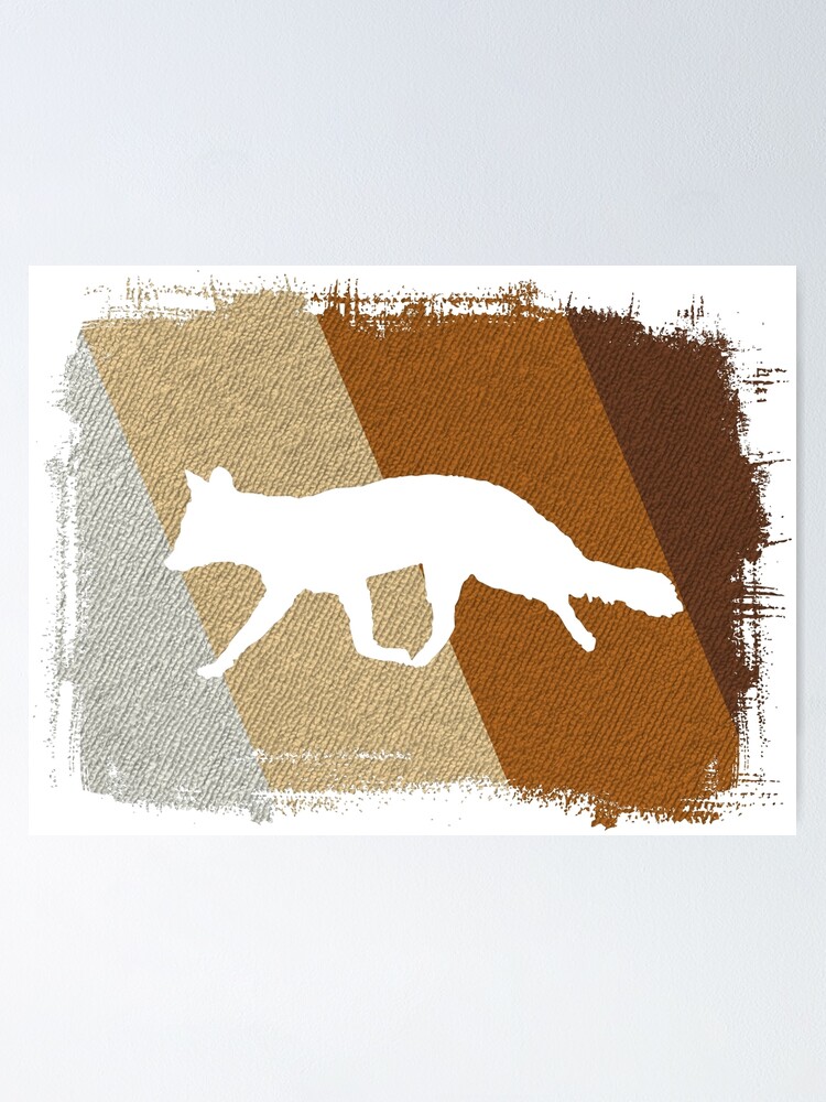 "Shy Fox" Poster for Sale by Project-Root | Redbubble