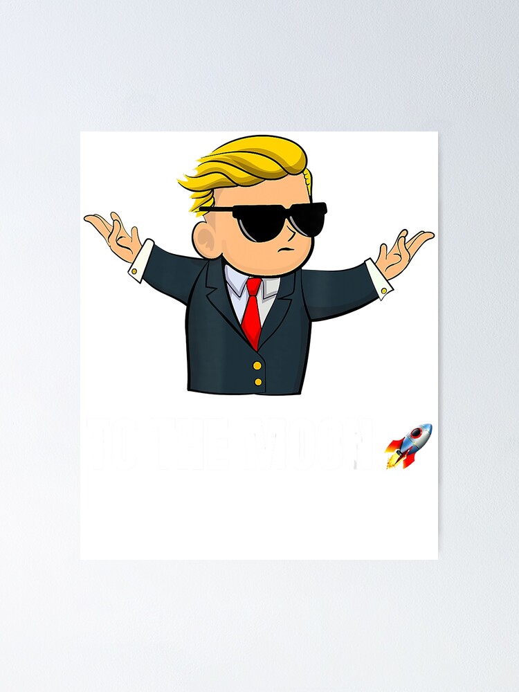 "Wall Street Bets Mascot Meme Stonks Tendies To The Moon 9014" Poster for Sale by chaibolkav ...