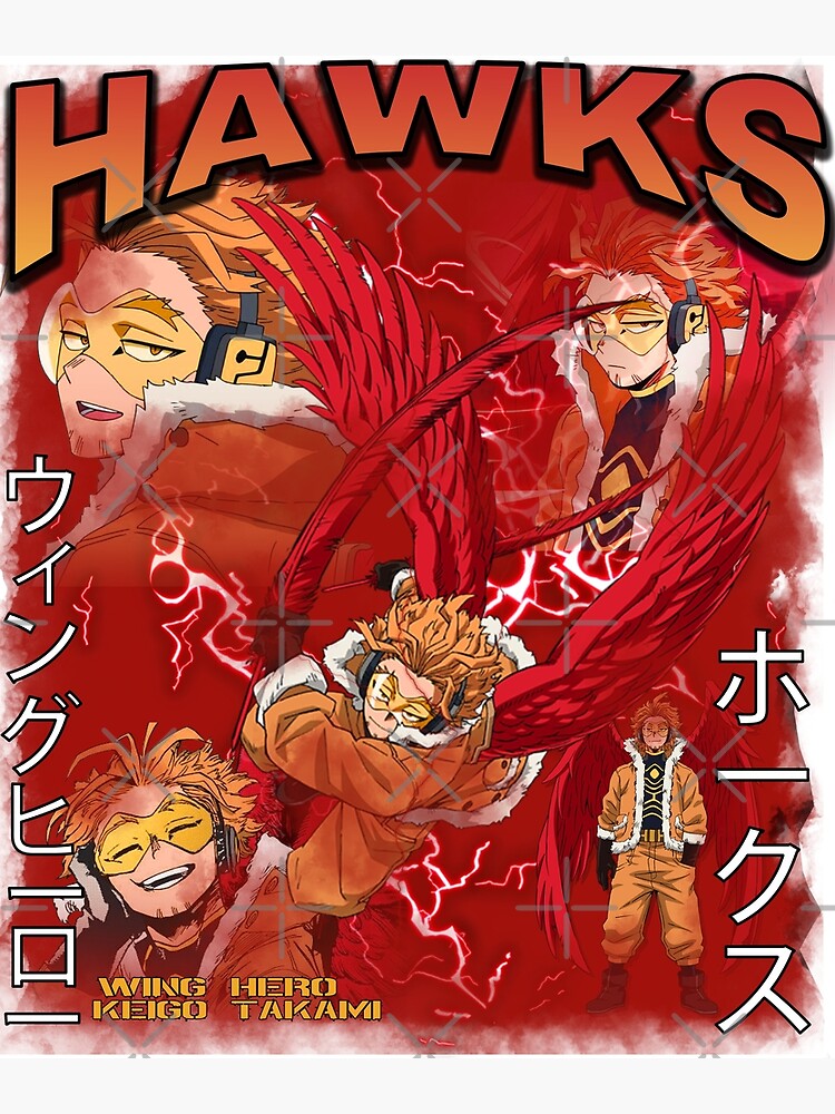 "Hawks, Keigo Takami, Wing Hero, My Hero Academia Manga" Photographic ...