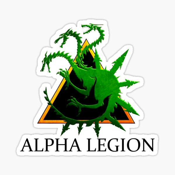 "Alpha legion" Sticker for Sale by ClothingDC | Redbubble
