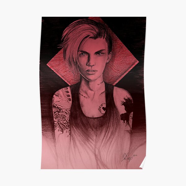 "Red Ruby" Poster by vd-art | Redbubble