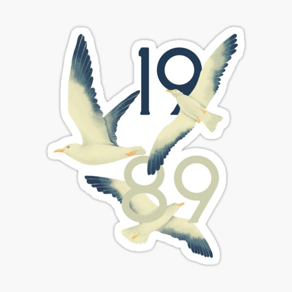 "1989" Sticker for Sale by DinoSour2 | Redbubble