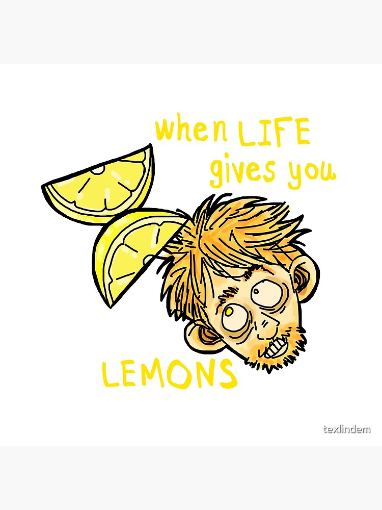 "Rickety Cricket "When Life Gives You Lemons"" Throw Pillow by ...