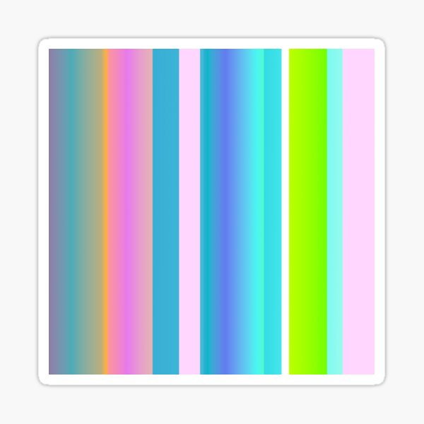 "Ocean blue color palette | underwater color lines" Sticker for Sale by ...