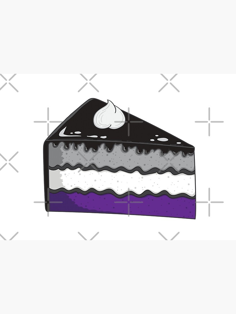 "Ace Pride Cake - Asexual Pride Flag Colours" Poster for Sale by Cake ...