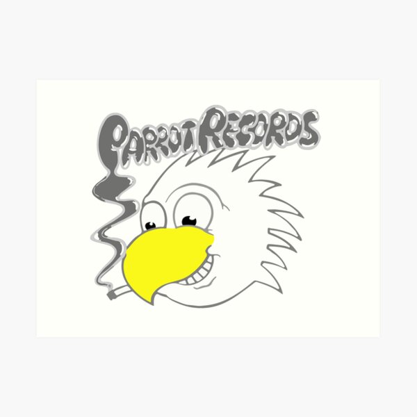 "Parrot Records retro design, remastered, v2!" Art Print by MrPAdams ...