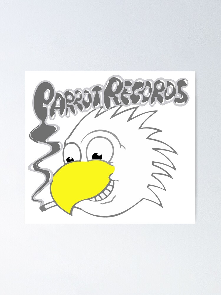 "Parrot Records retro design, remastered, v2!" Poster by MrPAdams ...
